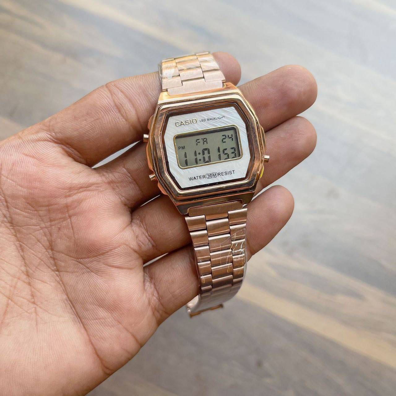 Casio Vintage Watch Men - Rose Gold