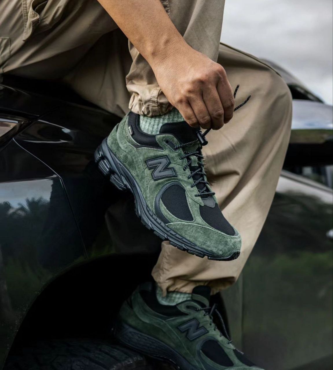 JJJound X New Balance 2002R Gore Tex Green - BUYON