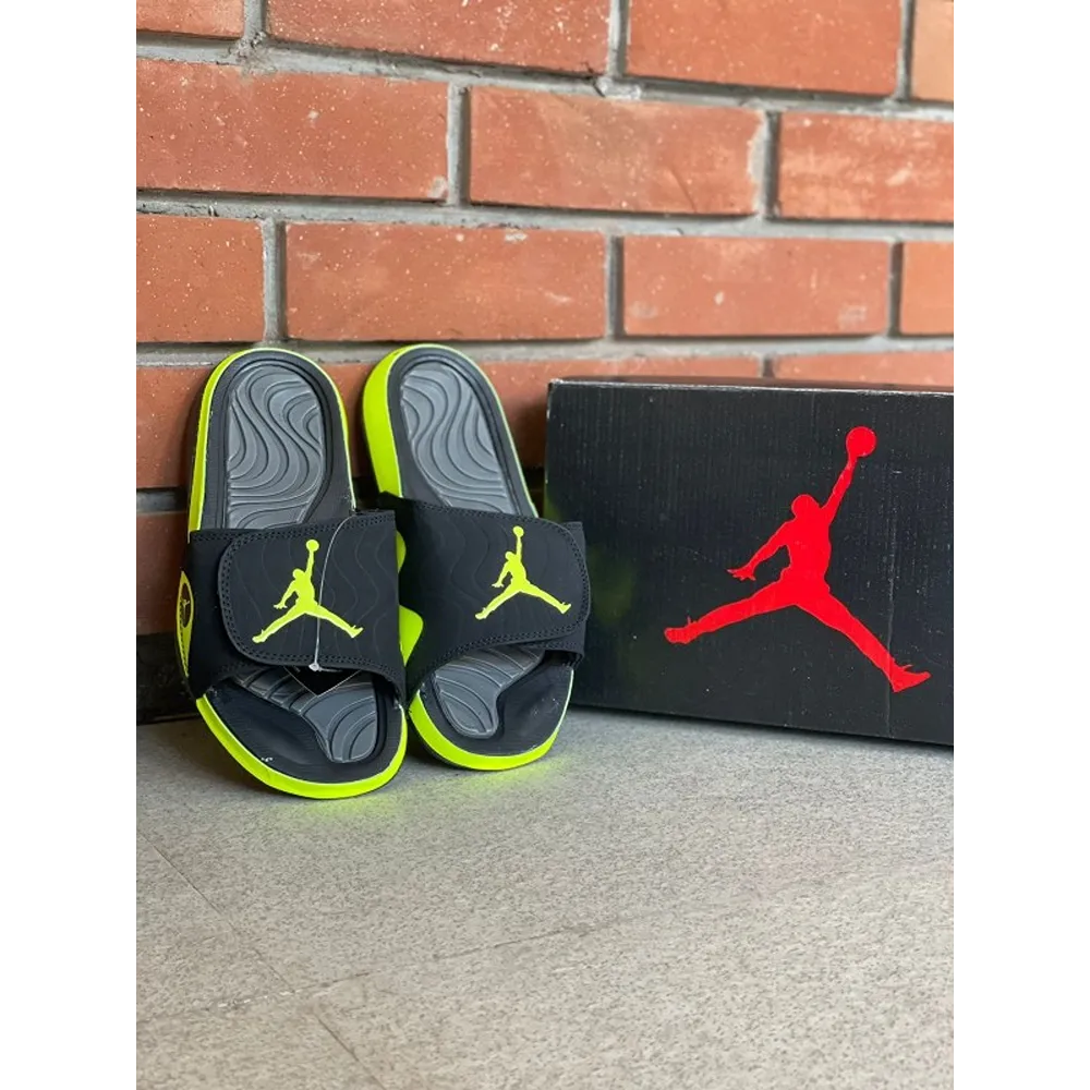 Trendy Air Jordan Hydro 6 Slide Black Volt For Men (BH996) - BUYON
