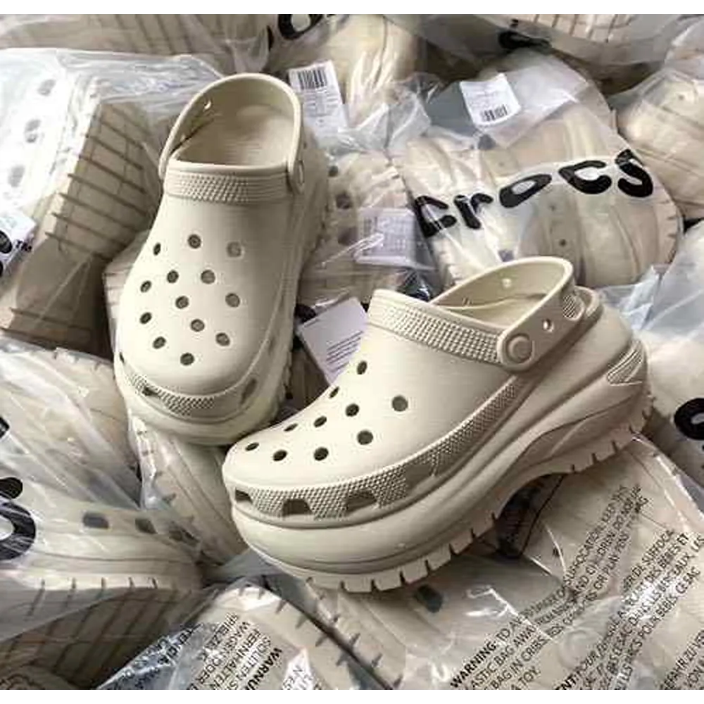 Premium Crocs Classic Mega Crush Beige For Men (BME09) - BUYON